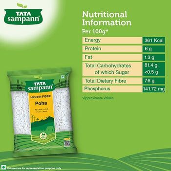 Tata Sampann Poha, 500 g - TATA Nutrikorner – Tata Nutrikorner
