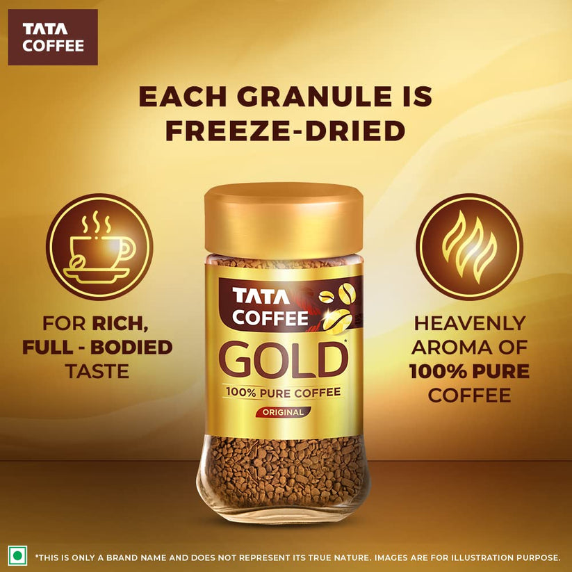 Gold | Original, Instant & Pure Coffee Jar| Specially Sourced Robusta ...