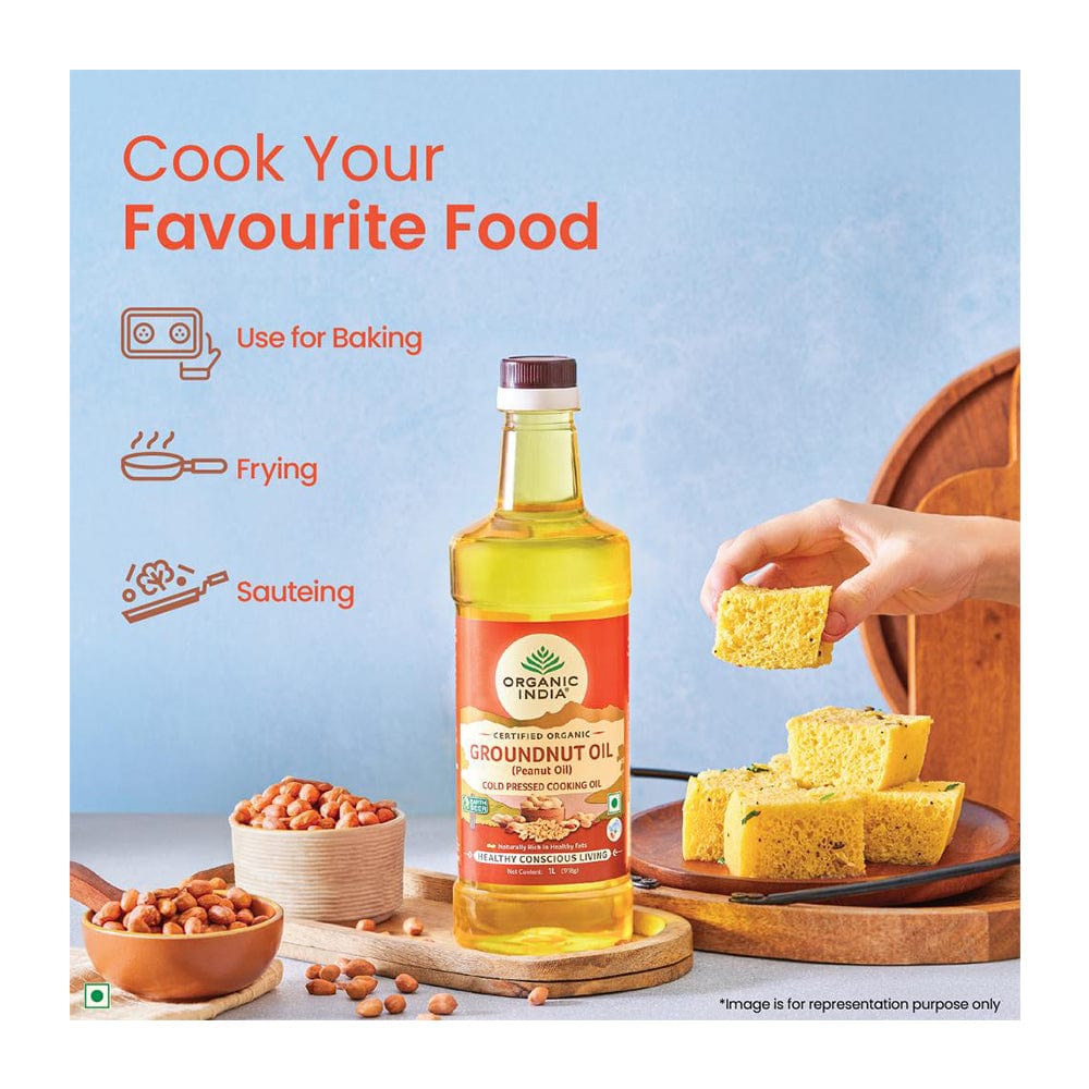 Groundnut Oil I Organic, Cold-Pressed (Kachi Ghani) Cooking Oil I Nutt ...