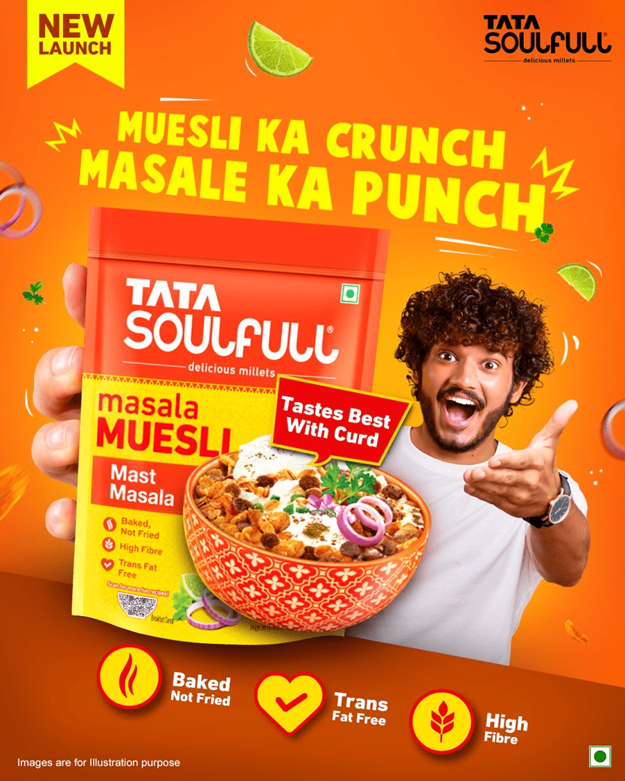 Masala Muesli - Mast Masala |Ragi, Jowar, Rolled Oats | Healthy Snack ...