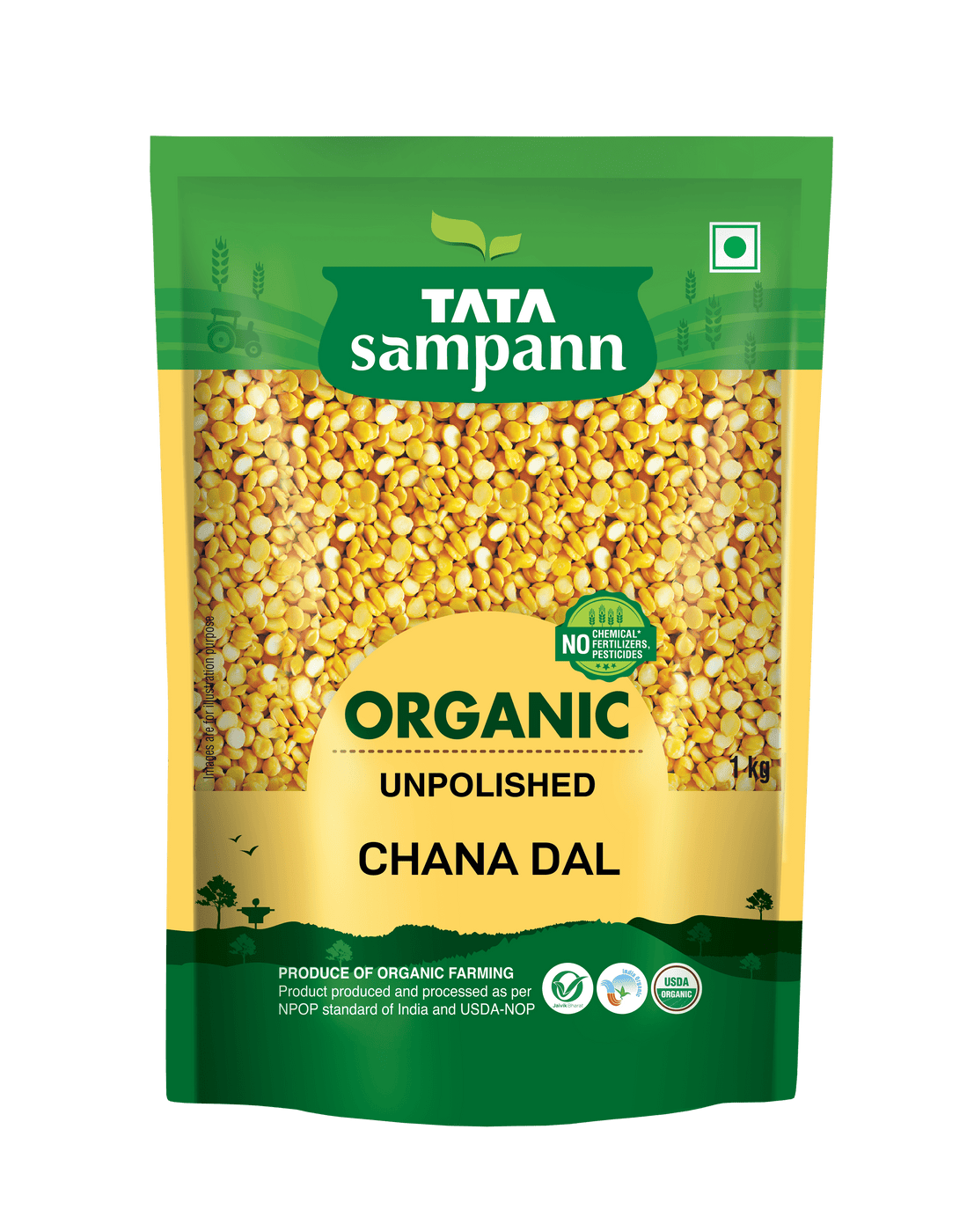 Buy Tata Sampann Organic Chana Dal Online - 1 kg | Tata Nutrikorner
