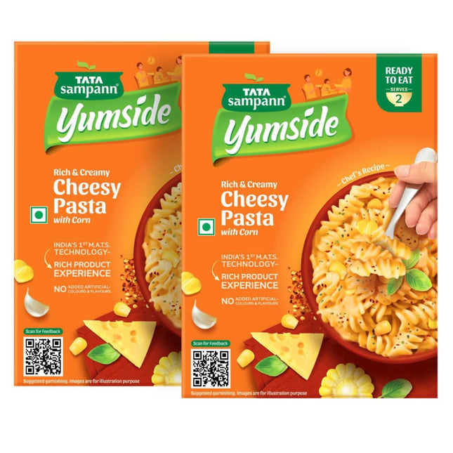 TATA Sampann Yumside Rich & Creamy Cheesy Pasta With Corn pack of 2